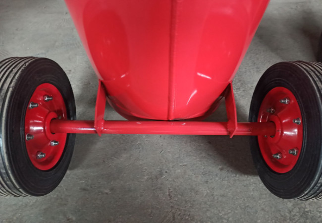 35kg Wheeled ABC Dry Powder Fire Extinguisher Red Cylinder Mexican Type