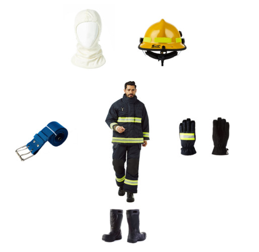 Height 8 Inch Search And Rescue Fire Fighter Boots Waterproof Antiskid