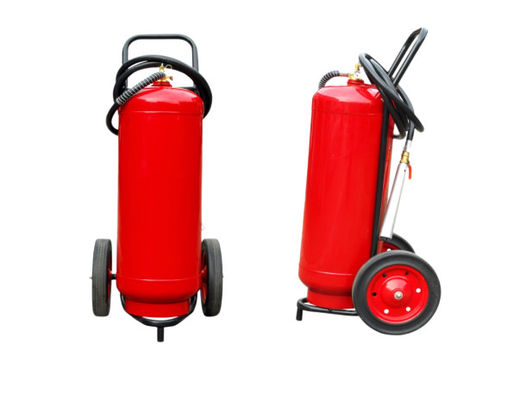 Mobile Trolley Fire Extinguisher 25kg Wheel Type Fire Extinguisher